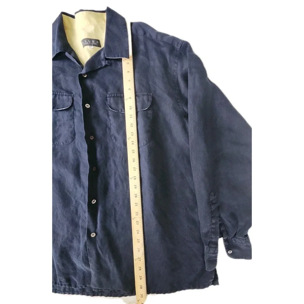 Sulka | Shirts | Sulka Italy Mens 2xl Luxury Linensilk Long Sleeve ...